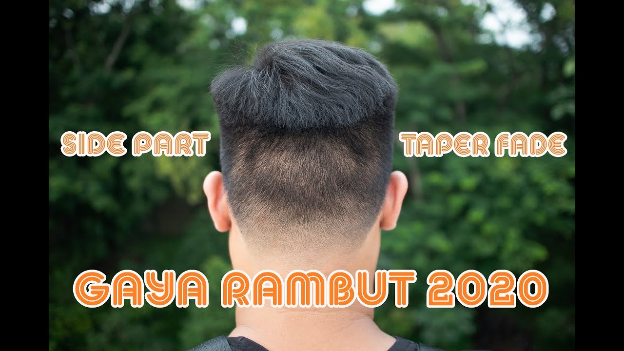 Gaya Rambut 2020 - sidepart X taper fade haircut ( cocok buat kepala ...
