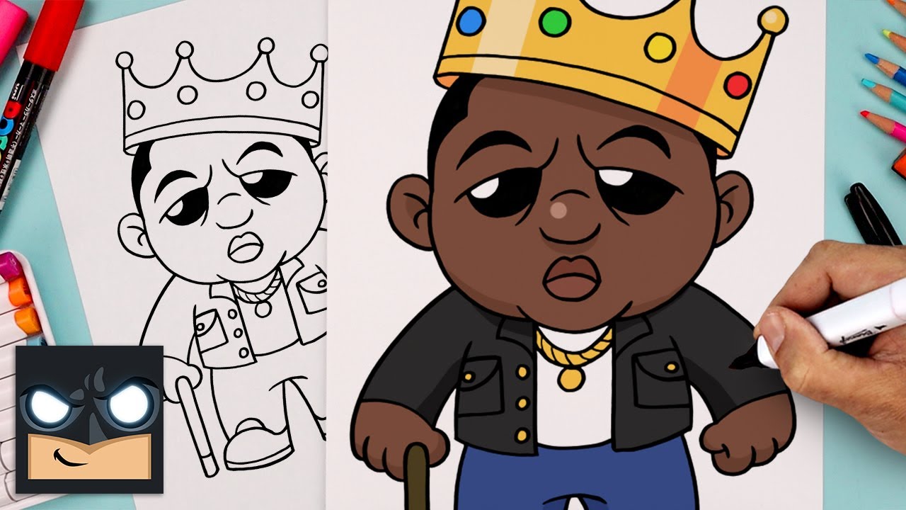 How To Draw The Notorious B.I.G. - YouTube