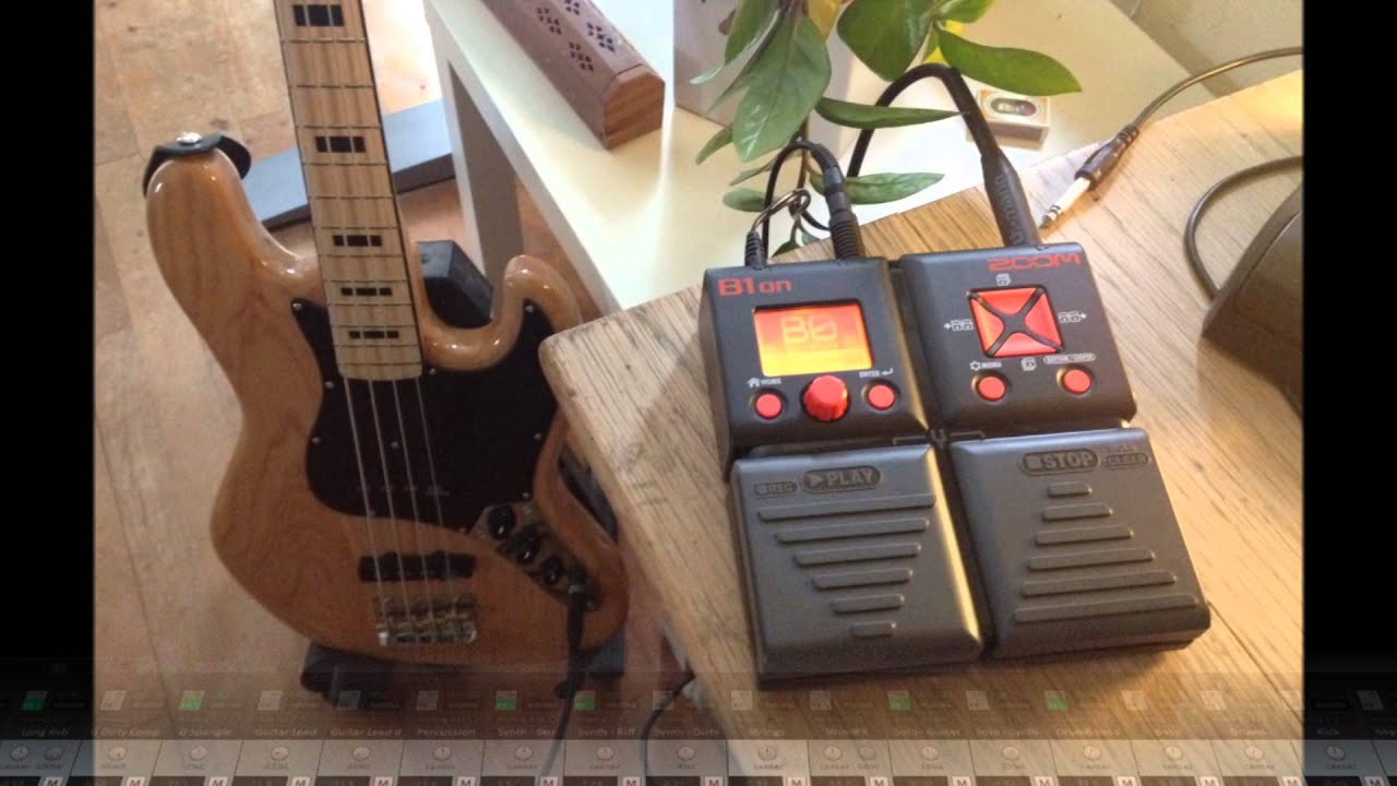 ZOOM B1ON Bass Multi FX Pedal and Harley Benton JB-75 - YouTube
