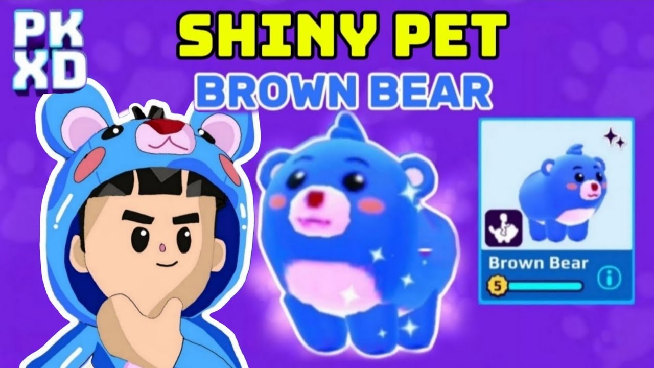 PK XD NEW PET SHINY Brown Bear #pkxd #pkxdnewupdate - YouTube
