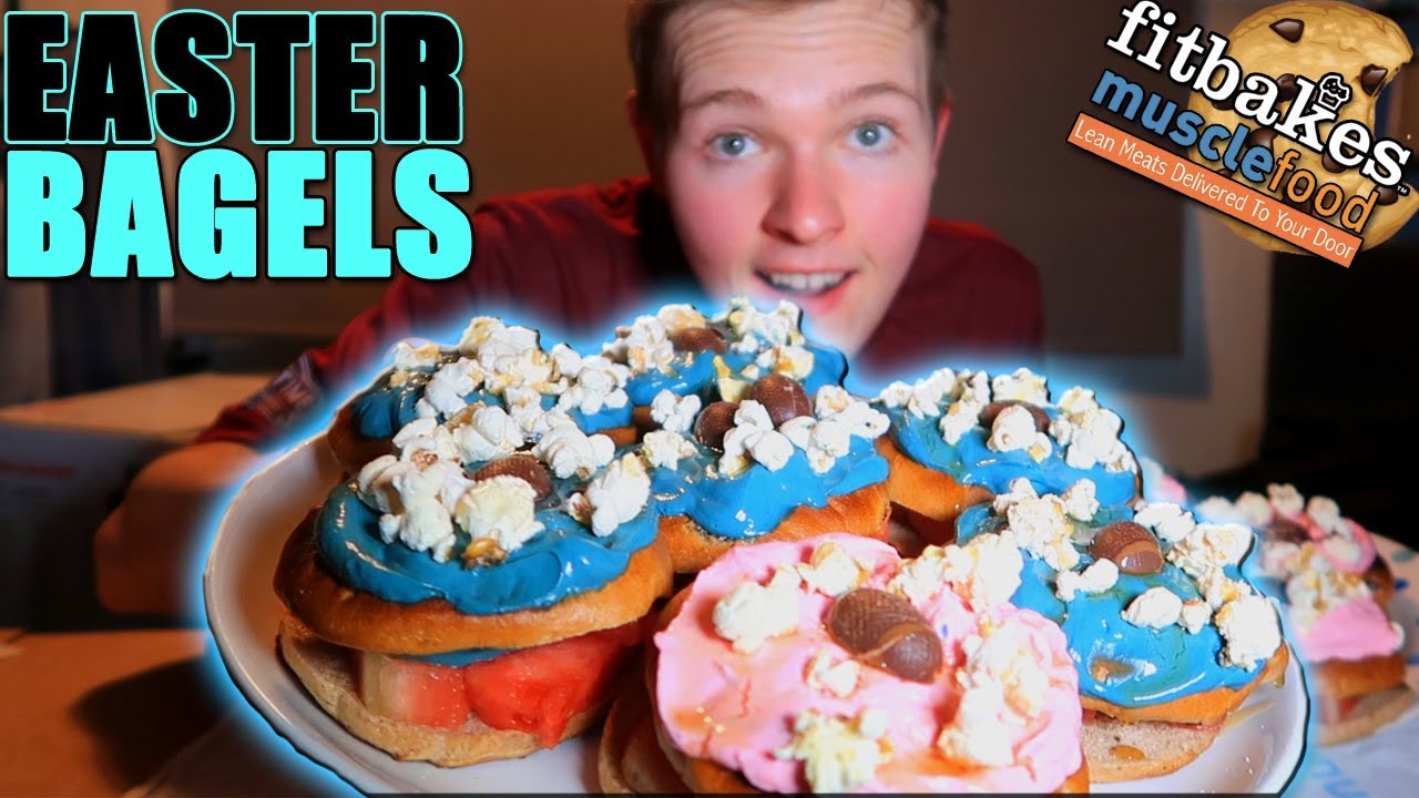 SUPER WEIRD EASTER BAGELS! || MUKBANG || ASMR || CHEAT MEAL || - YouTube