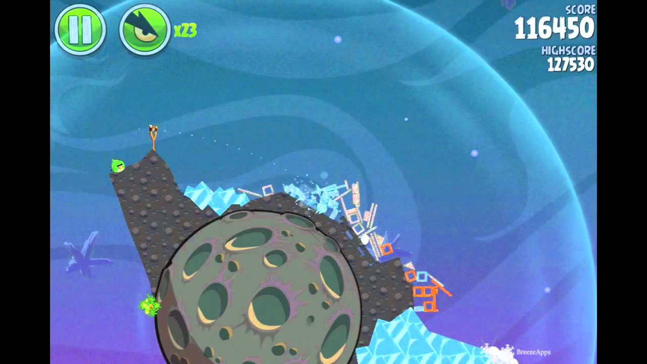 Angry Birds Space Level 3-10 Walkthrough 3-star Gameplay (Fry me to the ...