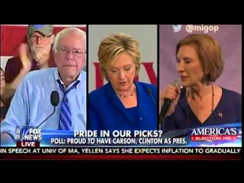 Pride In Our Picks? - Poll: Proud To Have Carson, Clinton As Pres - Fox ...