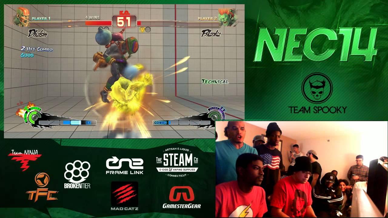 SSF4AE @ NEC14 Salty Suite - UG Flash House (Blanka) vs TS Sabin ...