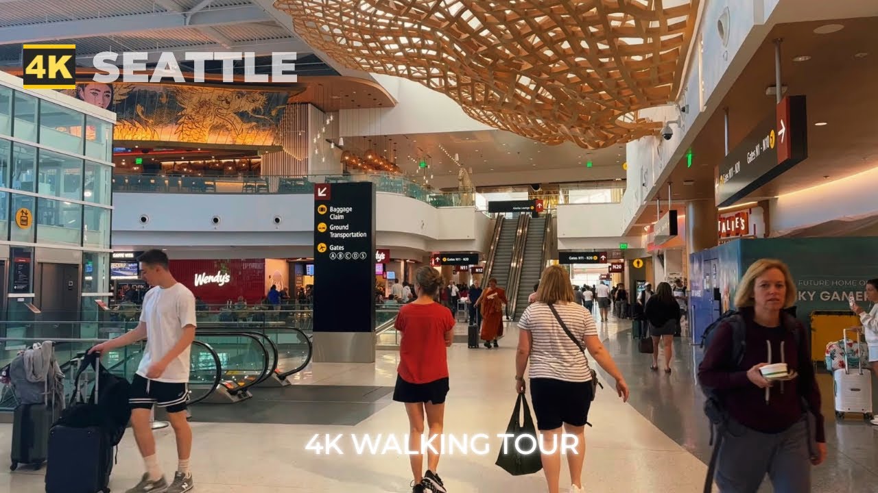 [4k] SEATTLE - Tacoma International Airport (Sea-Tac): Walkthrough ...