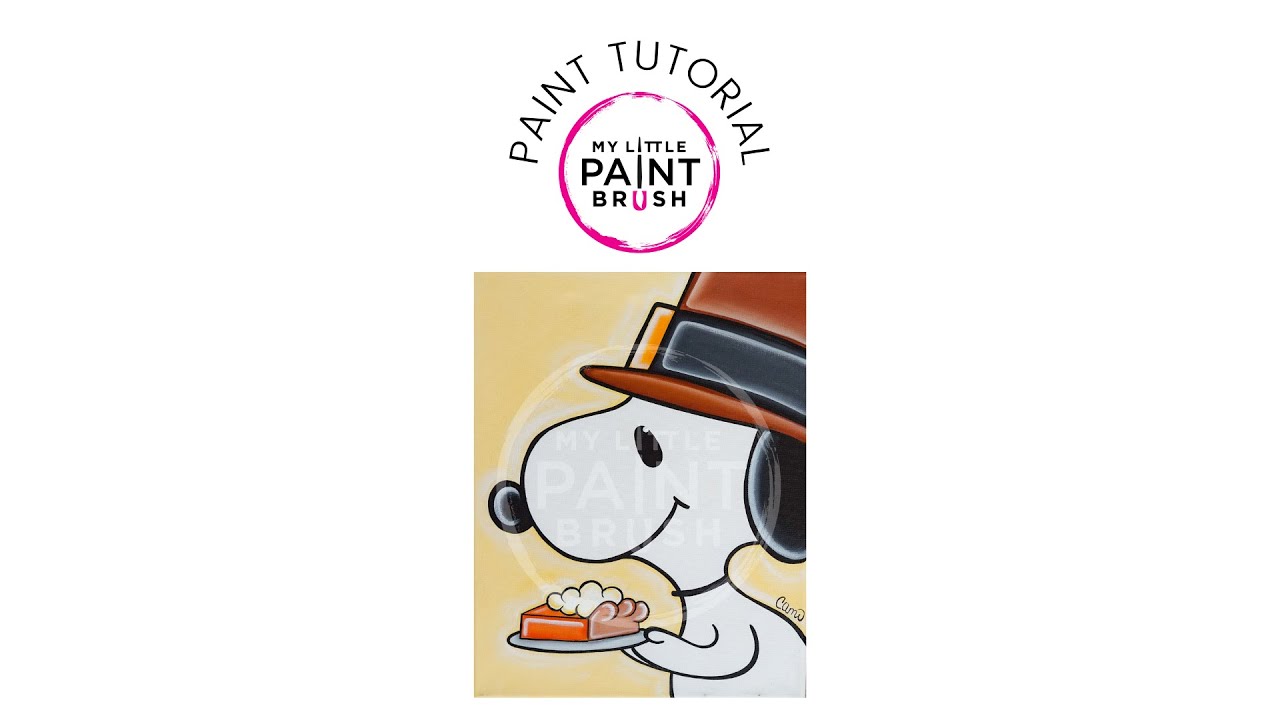 How to paint Snoopy for Thanksgiving | Snoopy Art | Step by Step ...