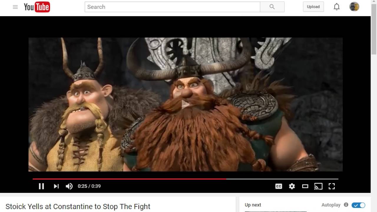 Stoick Yells Gaston to Stop The Fight - YouTube