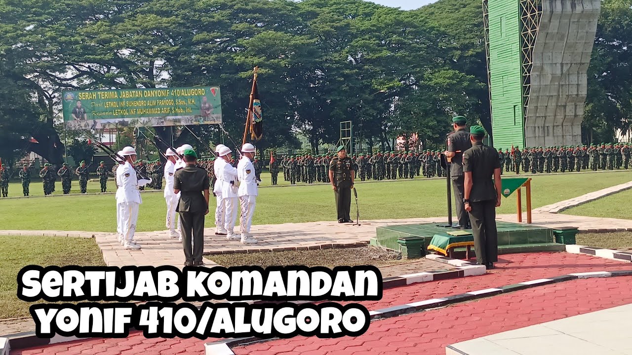 Sertijab Danyon 410/Alugoro Dari Letkol Inf Suhendro Alim Prayogo ...