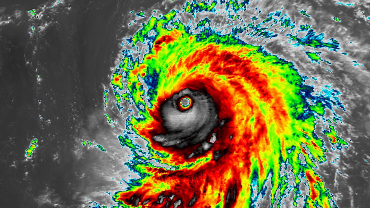 Infrared Satellite Animation of Major Hurricane/Super Typhoon Ioke ...