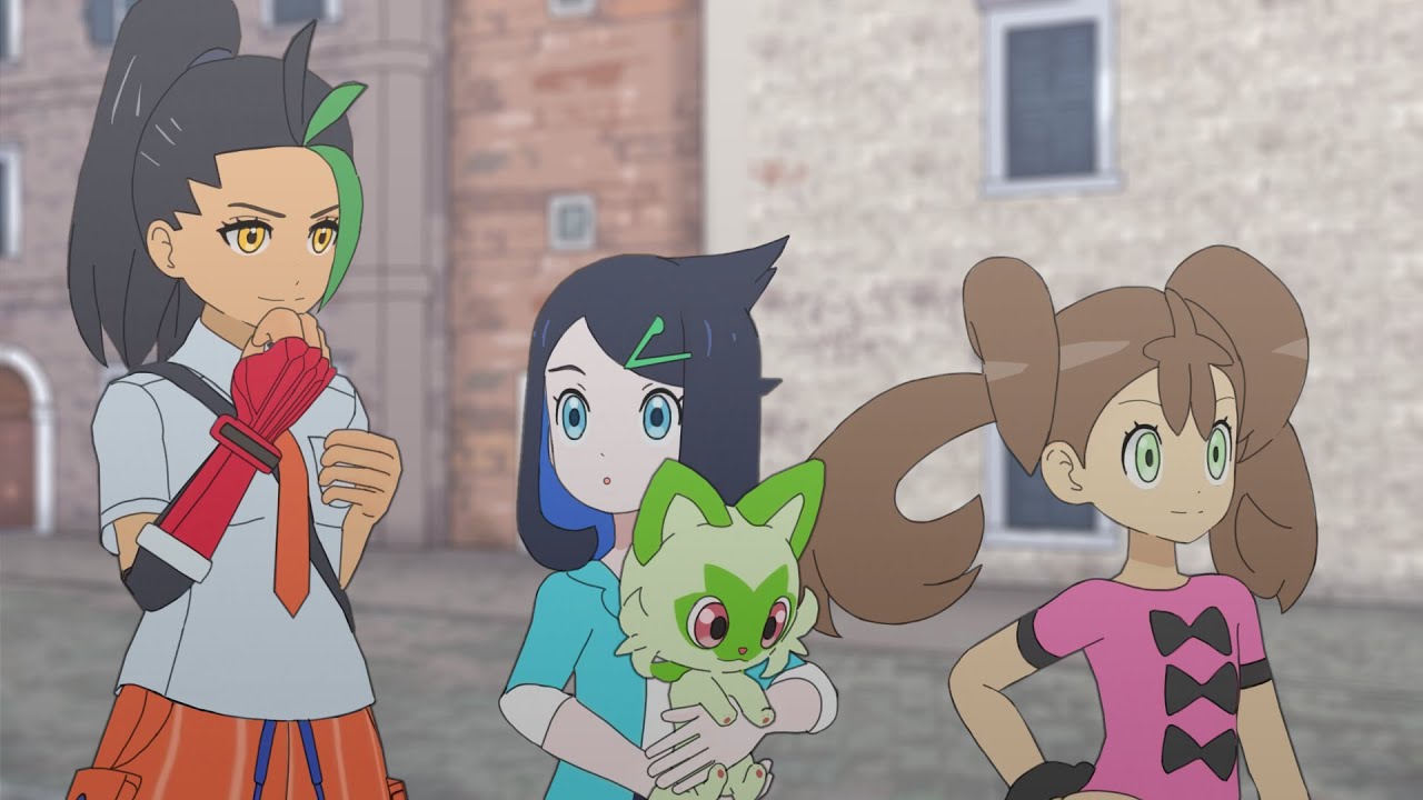 Pokemon Liko Encounters Other Trainers Animation - YouTube