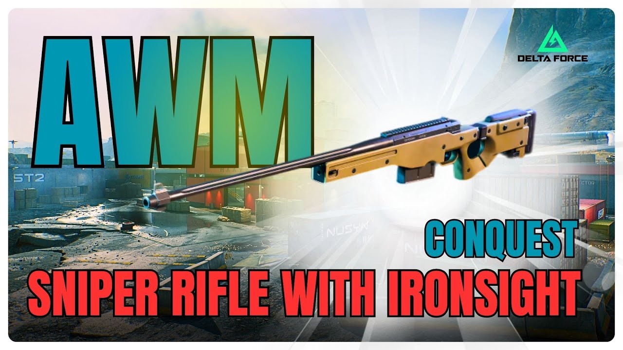 Delta Force's most POWERFUL sniper rifle, the AWM with ironsight! - YouTube