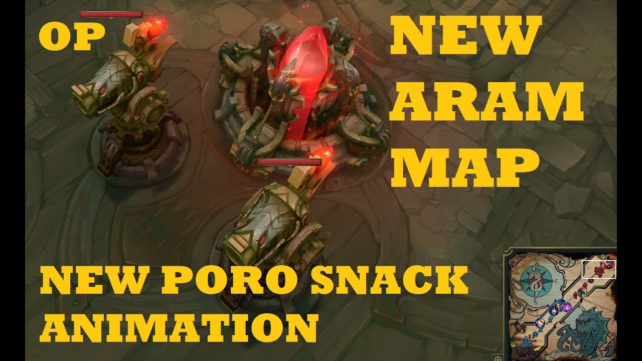 *NEW BILGEWATER ARAM MAP* *NEW PORO SNACK ANIMATION* GAMEPLAY - YouTube