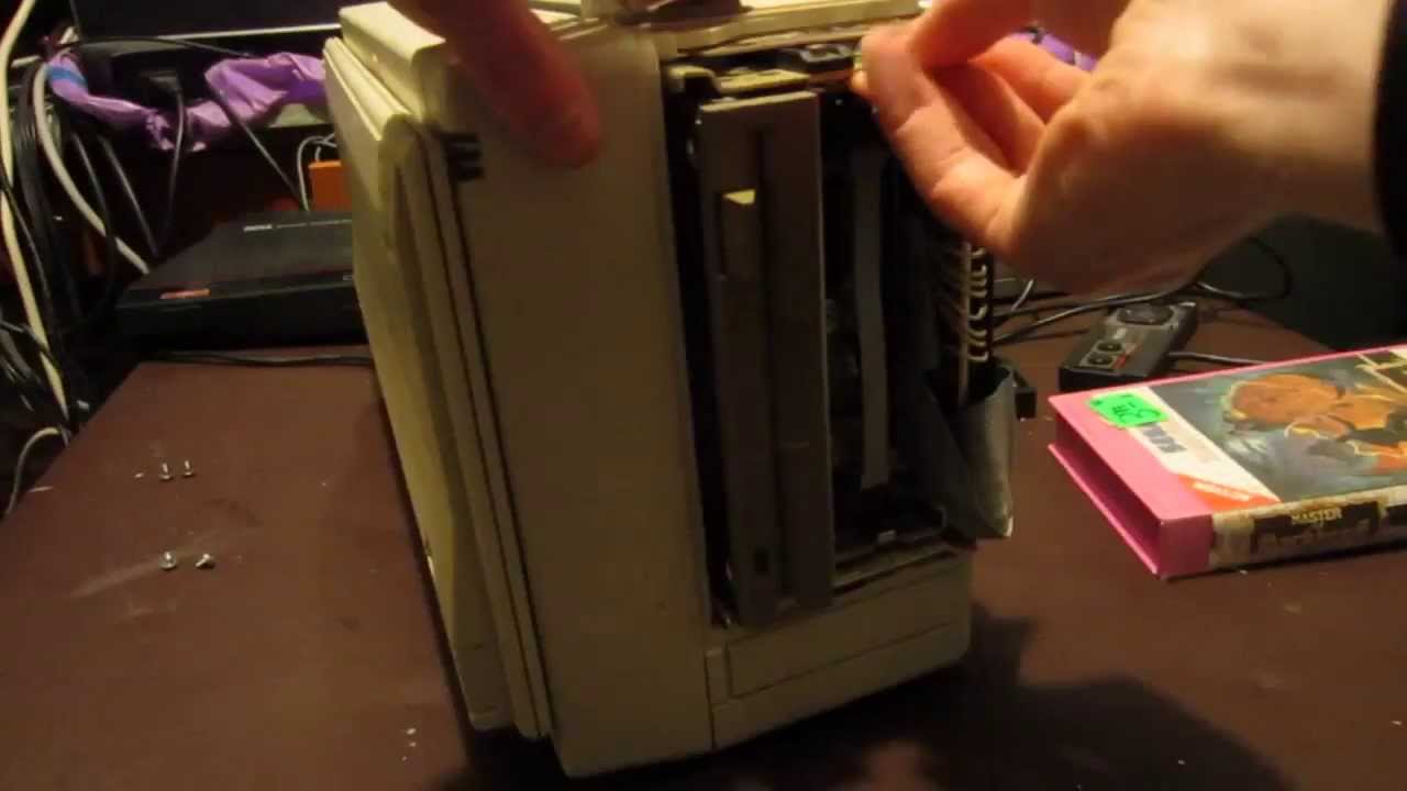 Compaq Portable III hard drive upgrade (luggable 286) - YouTube