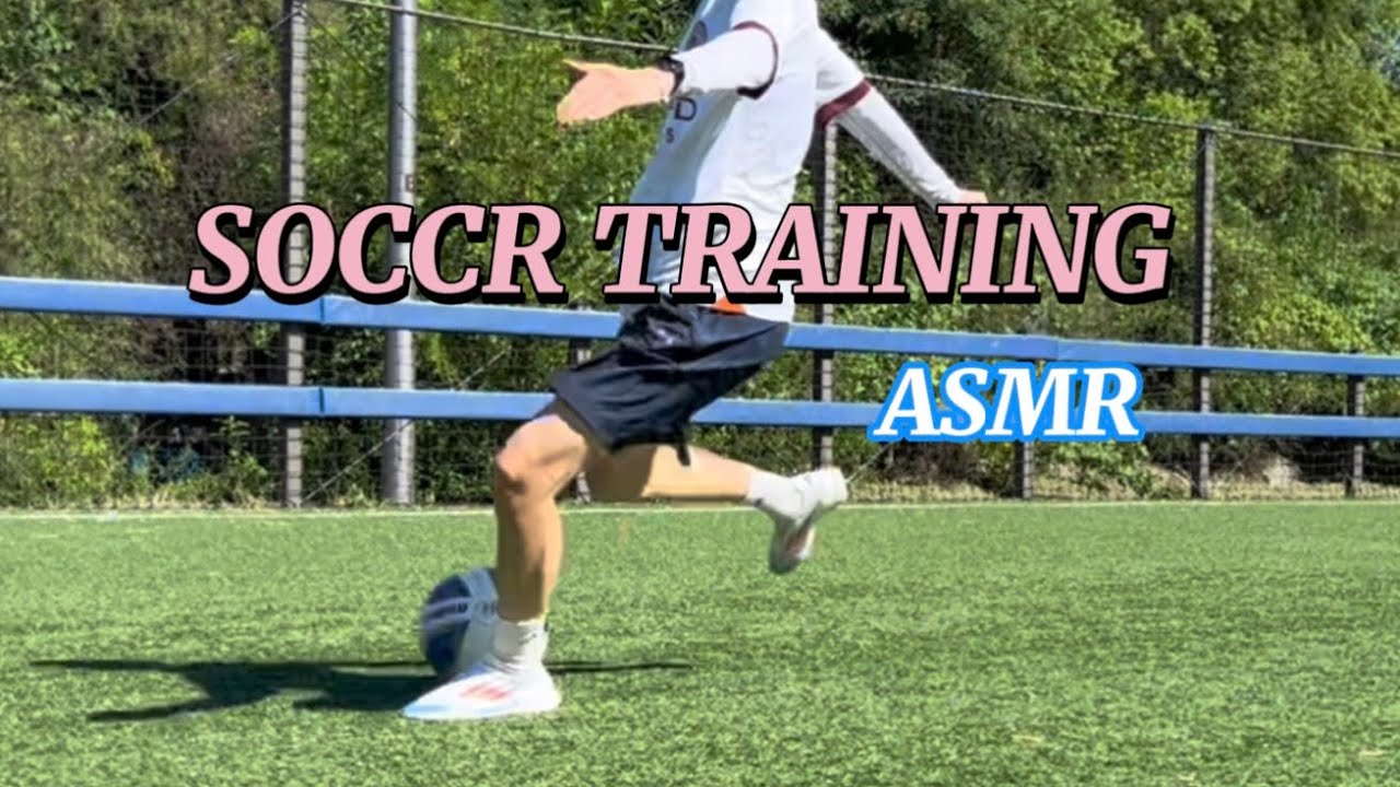 Training alone/Soccer training drill/Football ASMR/혼축 - YouTube