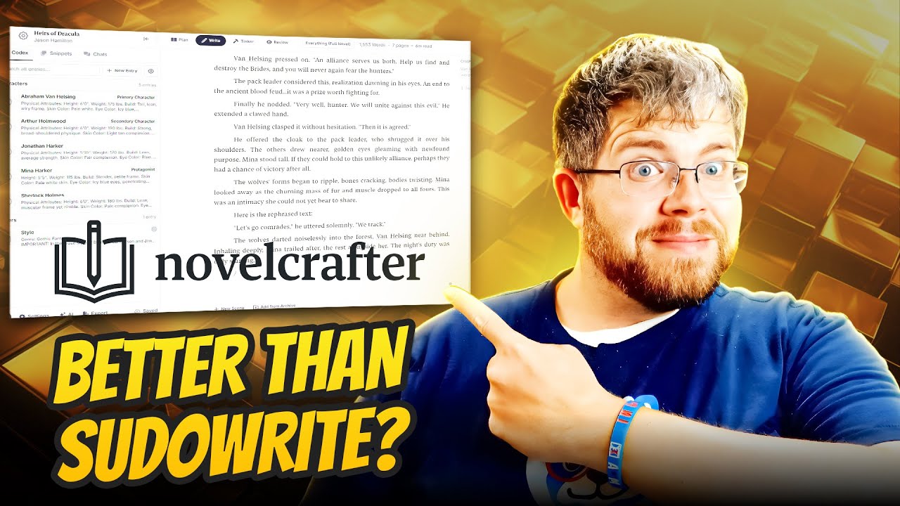 This New AI Tool is the DREAM for Fiction Authors - YouTube