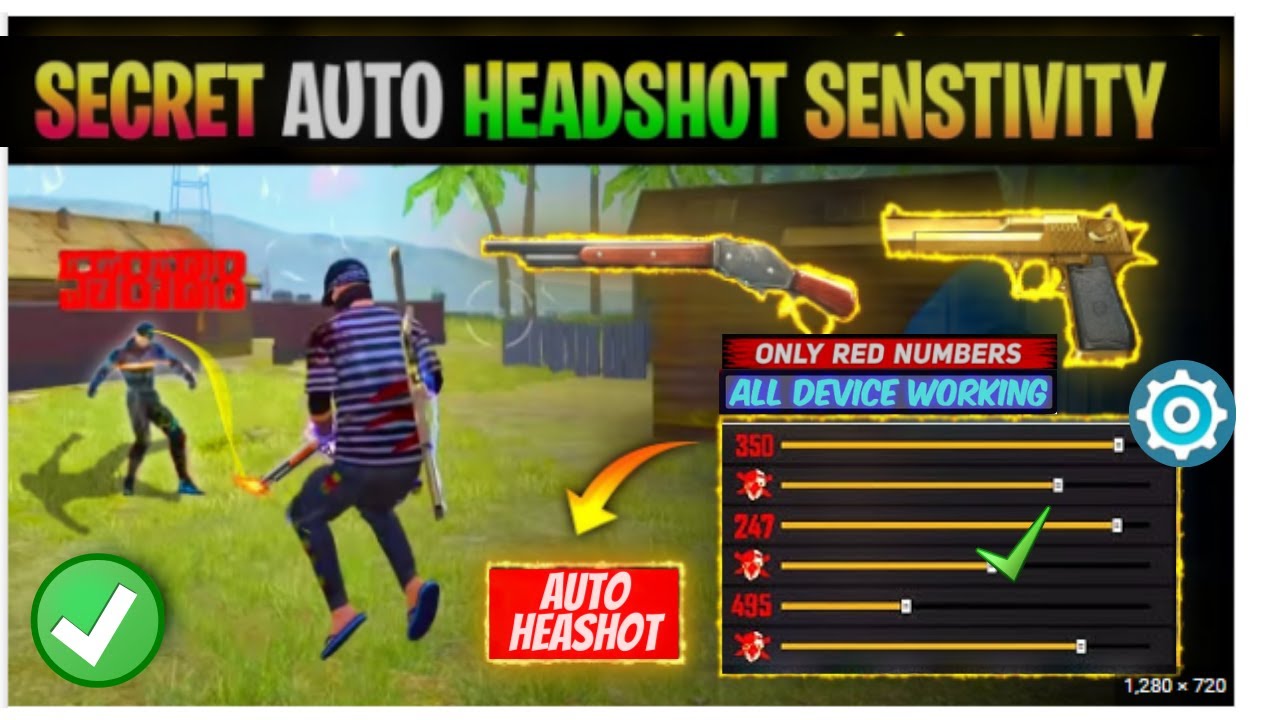 Auto Headshot Sensitivity In Free Fire 100 Working π± After Ob40