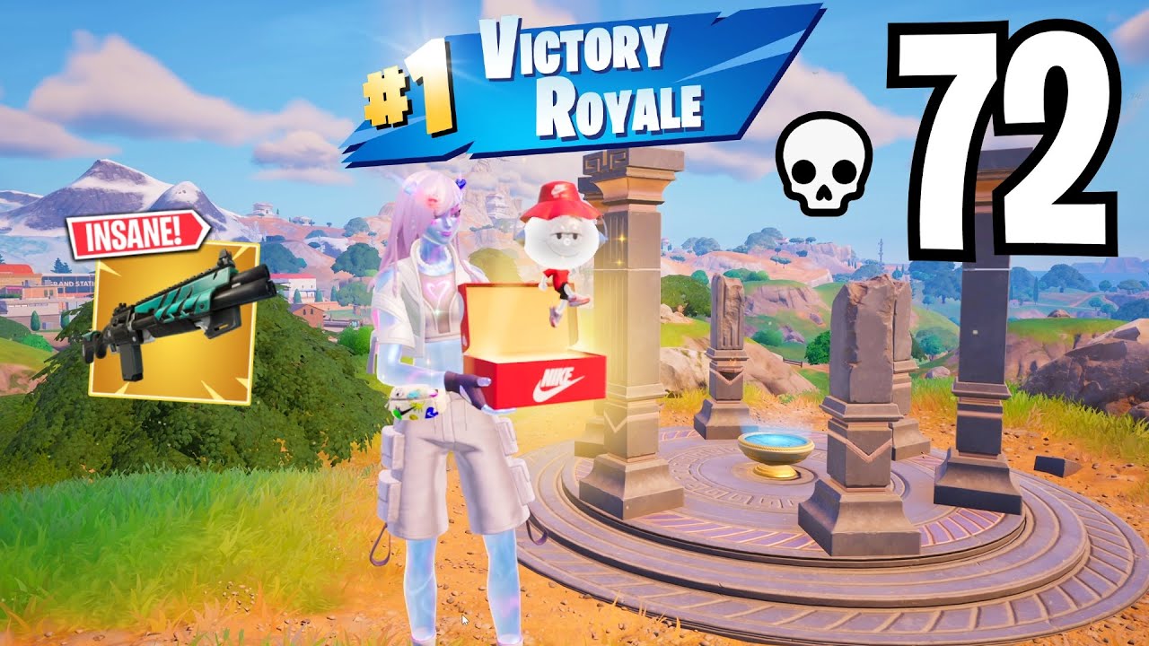 72 Elimination Solo vs Squads NIKE WINS Full Gameplay (NEW FORTNITE ...