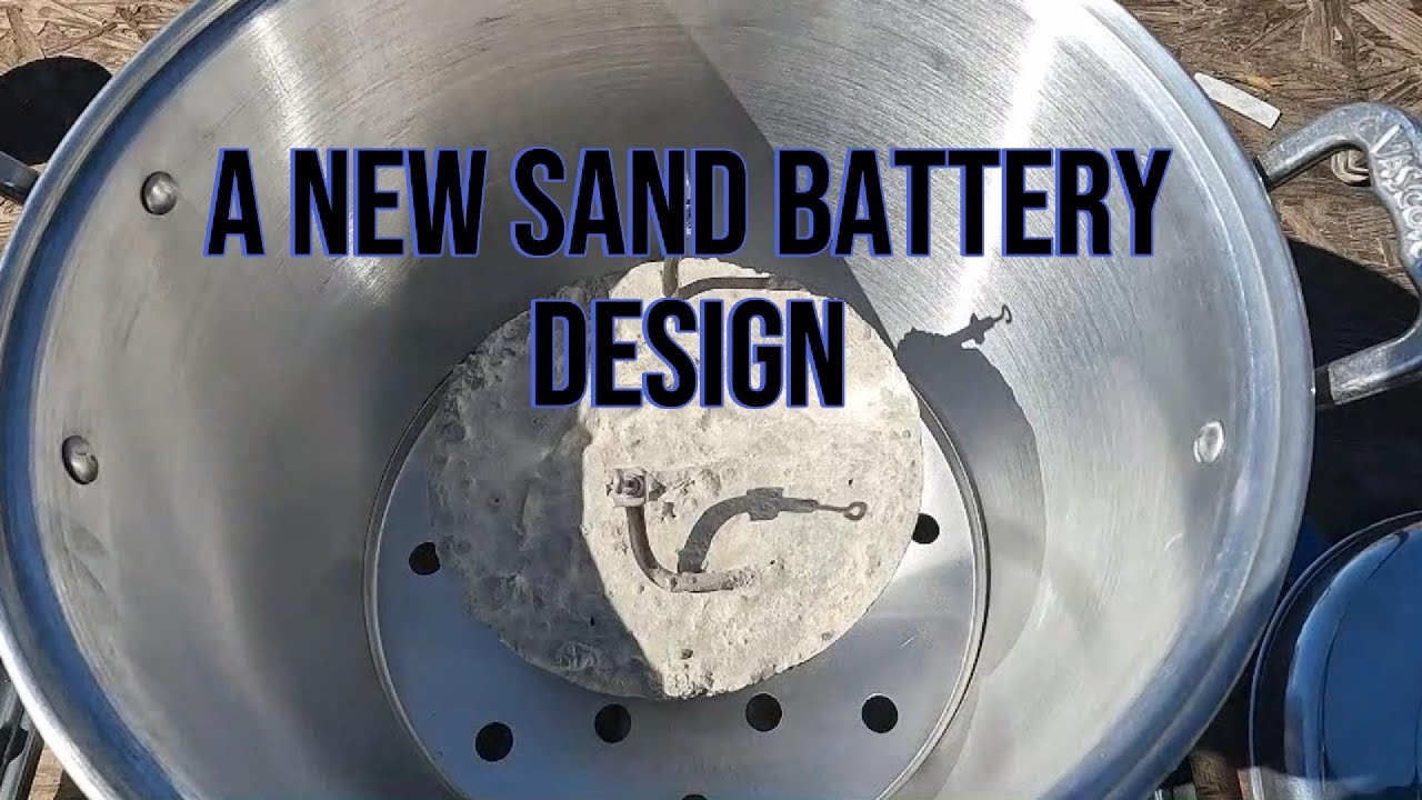 177- Thirty-Two Quart Aluminum Sand Battery design - YouTube