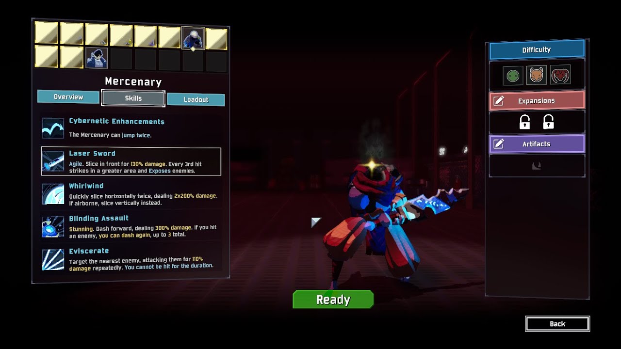 unlocking mercenary in Risk of rain 2 - YouTube