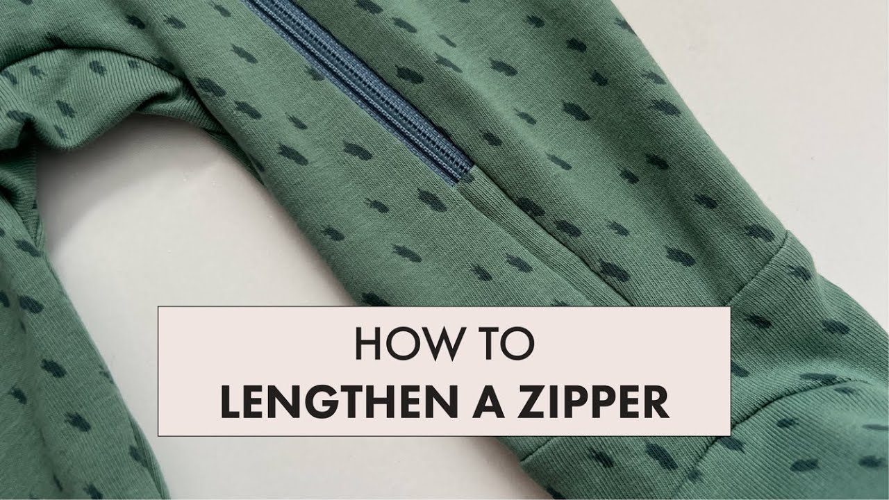 Extend A Short Zipper: Sew-Along - YouTube