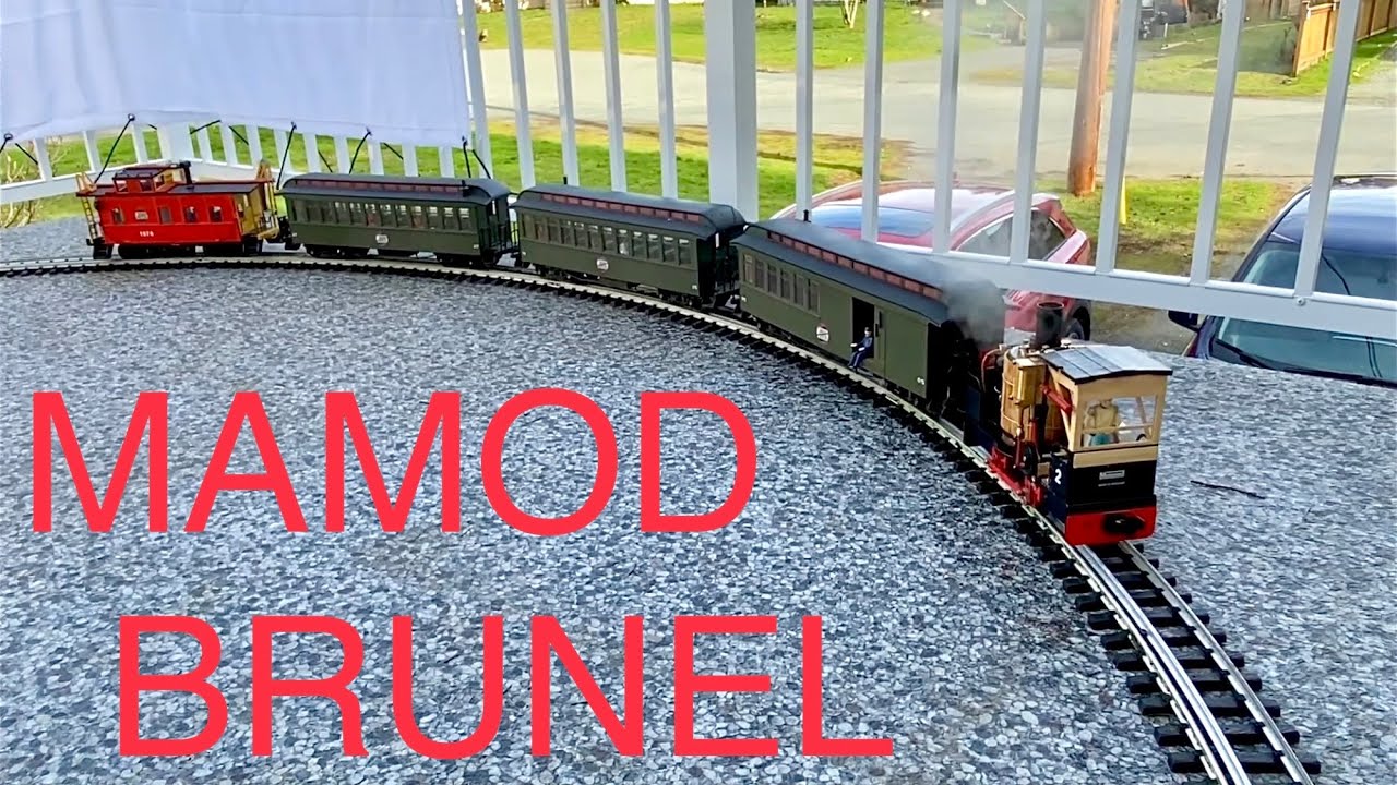Victoria BC: Mamod Brunel on broad 45 mm gauge curves - first live ...