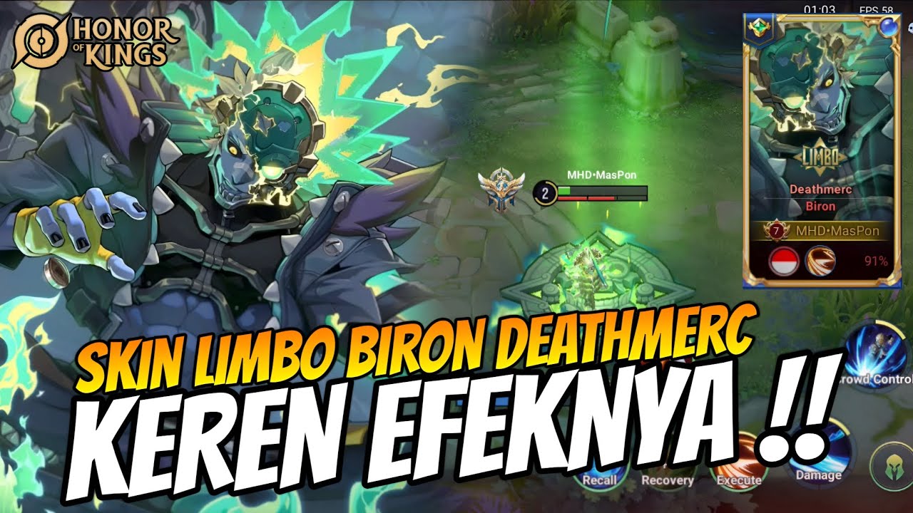 Review Skin Limbo Biron Deathmerc‼️Keren Banget Efeknya - Honor Of ...