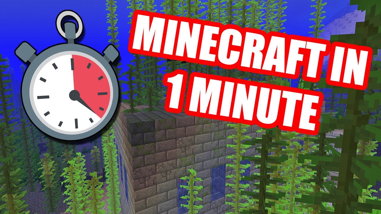 Minecraft In 1 Minute - YouTube