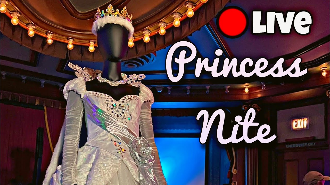 🔴Live! Princess Gowns of the past at Princess Night at Disneyland # ...