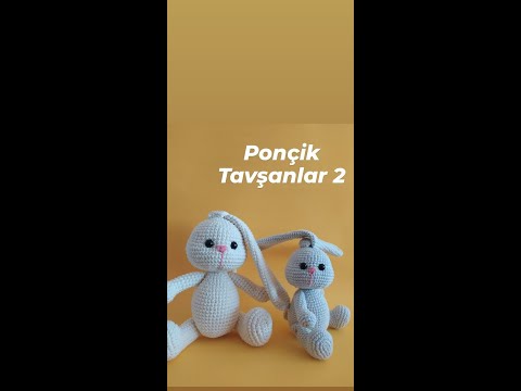 AMİGURUMİ TAVŞAN TARİFİ 2.BÖLÜM (ponçik tavşan tarifi)