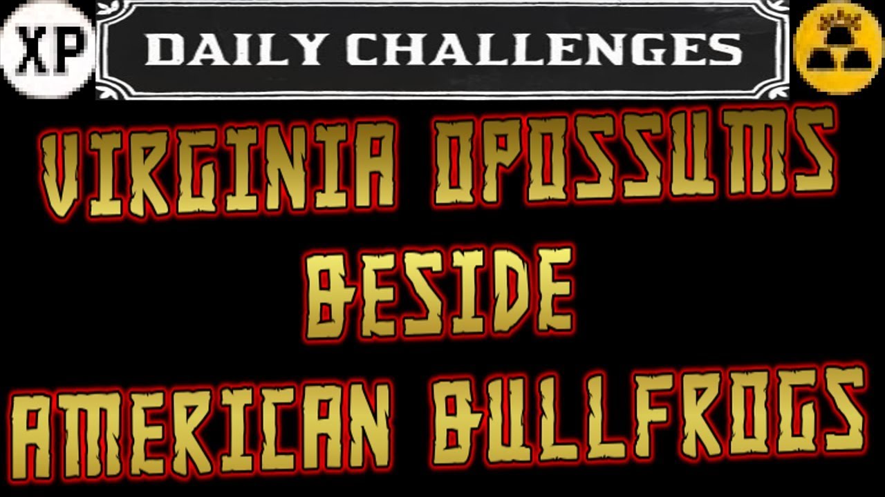 🐸 Frog + Opossum Locations RDR2 Online Daily Challenge Location Guide ...