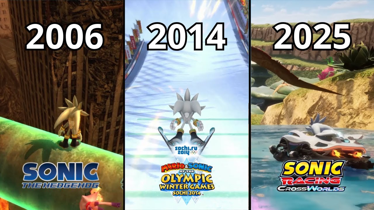 Evolution of Silver the Hedgehog Being a Playable Character in Games ...