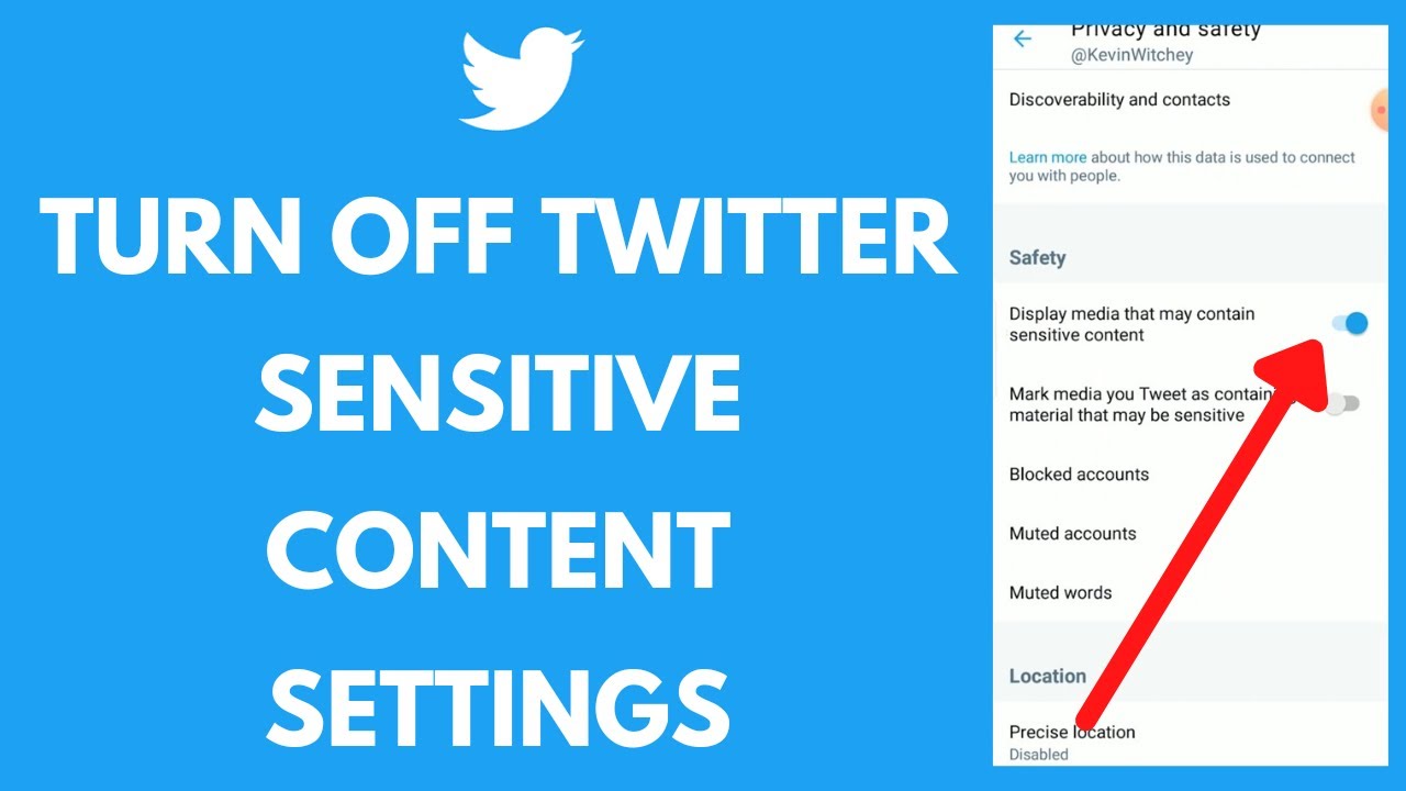 How to Turn Off Twitter Sensitive Content Settings - YouTube