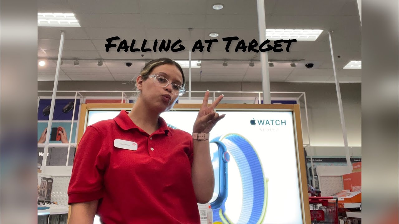 Falling off a ladder at Target!!! Must watch.. - YouTube