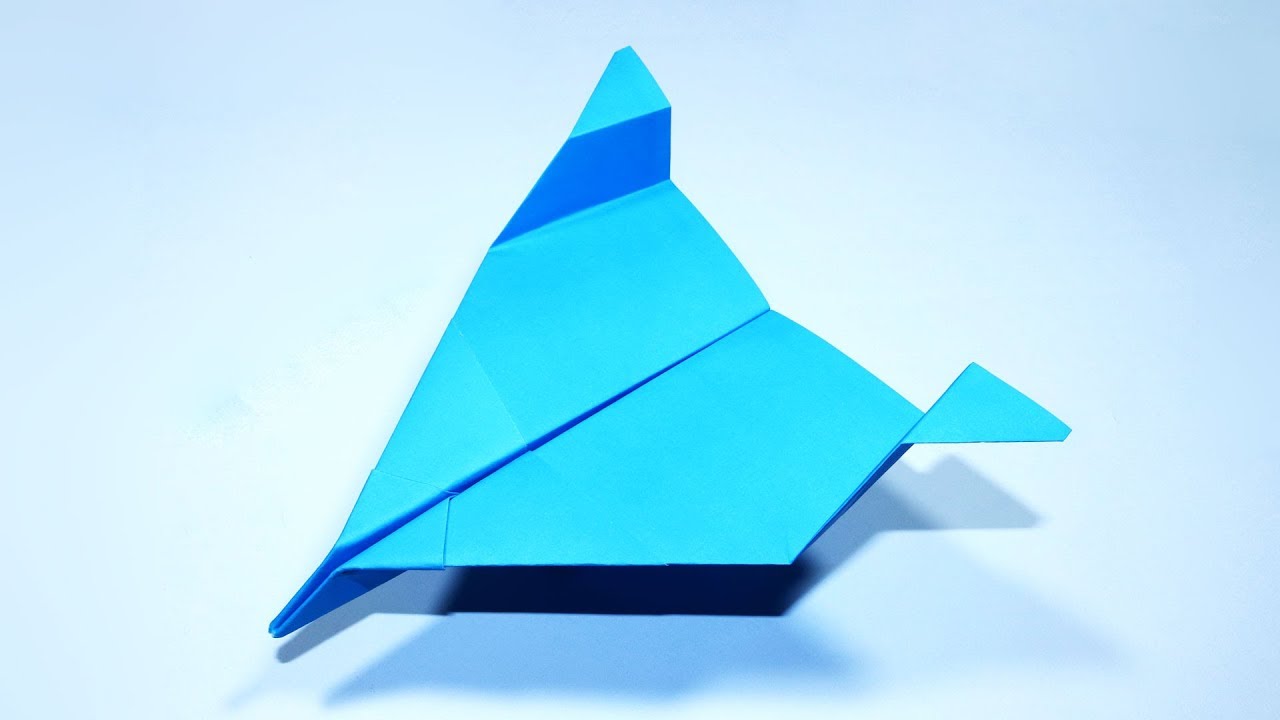 AMAZING PAPER AIRPLANE - How To Make An Easy Paper Airplane That Flies ...
