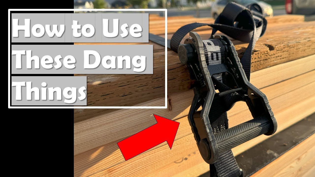 How to Setup and Use a Ratchet Strap - YouTube