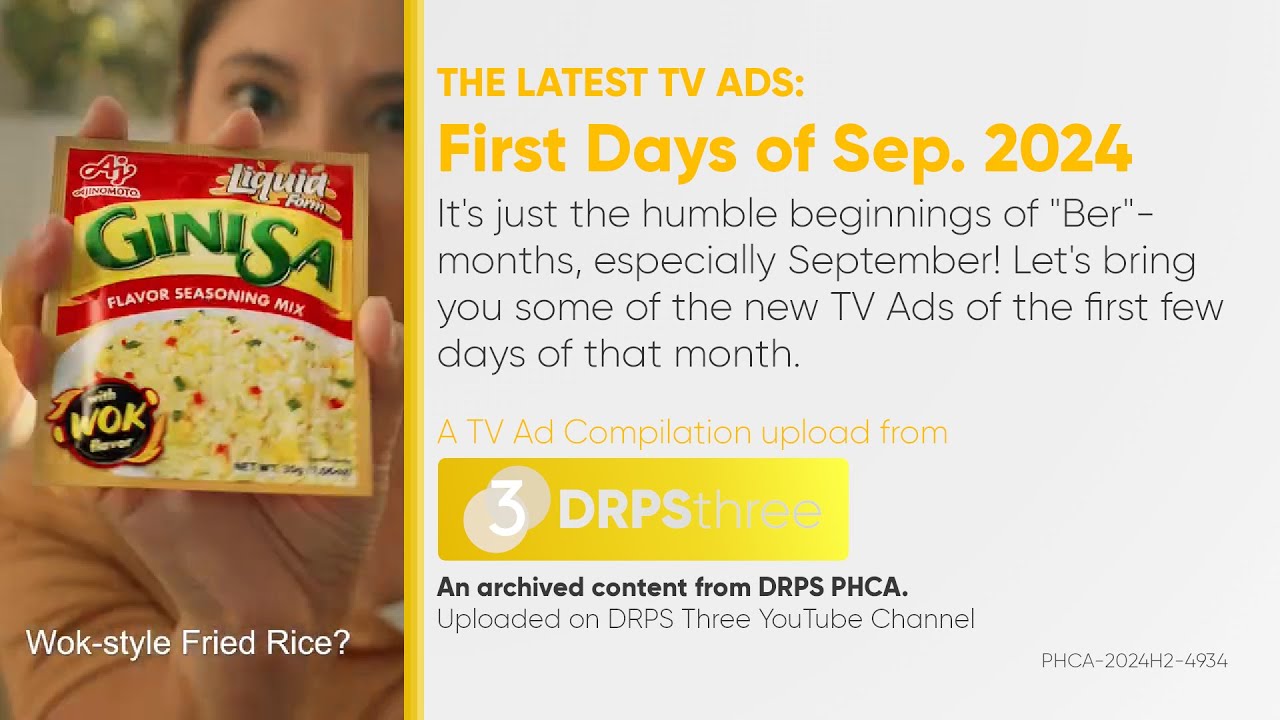 The Latest TV Ads: First Days of September 2024 | DRPS Three TV Ad ...