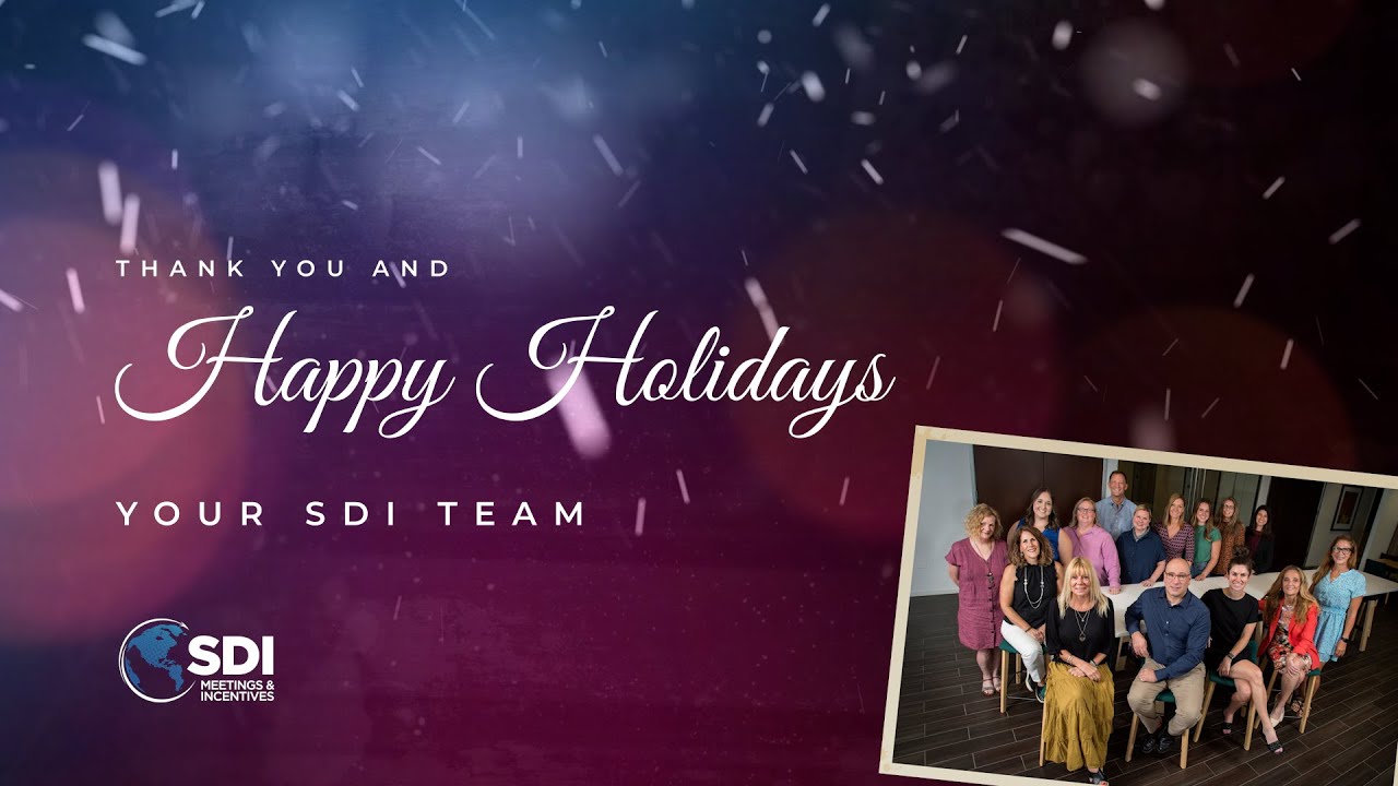 Thankful for You This Holiday | SDI Meetings & Incentives - YouTube