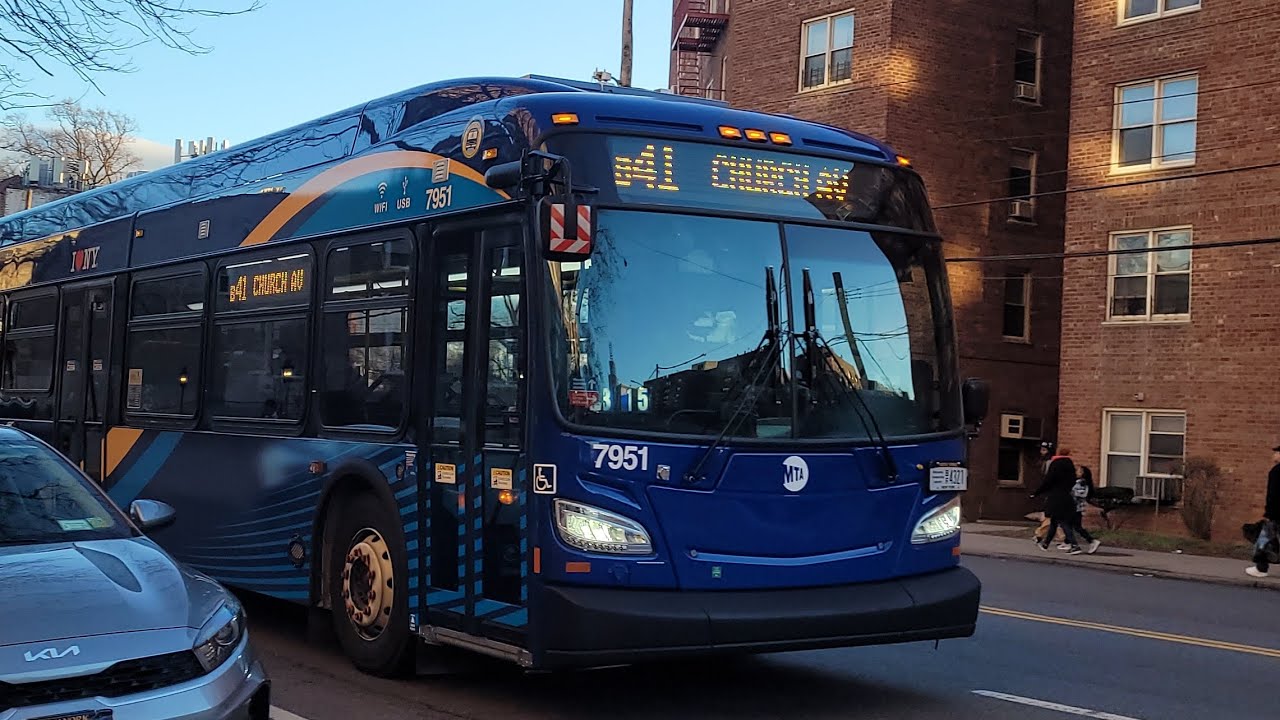 MTA Bus: Short busfanning on the B41 - YouTube