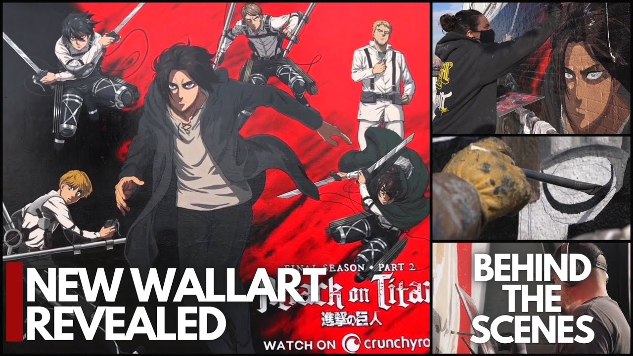 NEW Attack on Titan MURALS in NYC and LA | The Final Season Part 2 ...