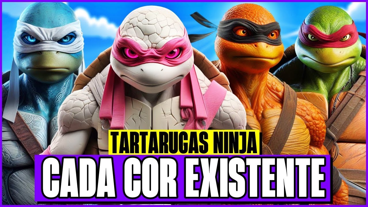 11 CORES DE TARTARUGAS NINJA E SEUS PODERES ESPECIAIS - YouTube