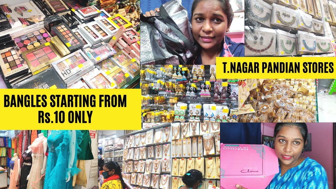 T.Nagar Shopping Vlog | Bangles starting from Rs.10 only😱 | T.Nagar ...