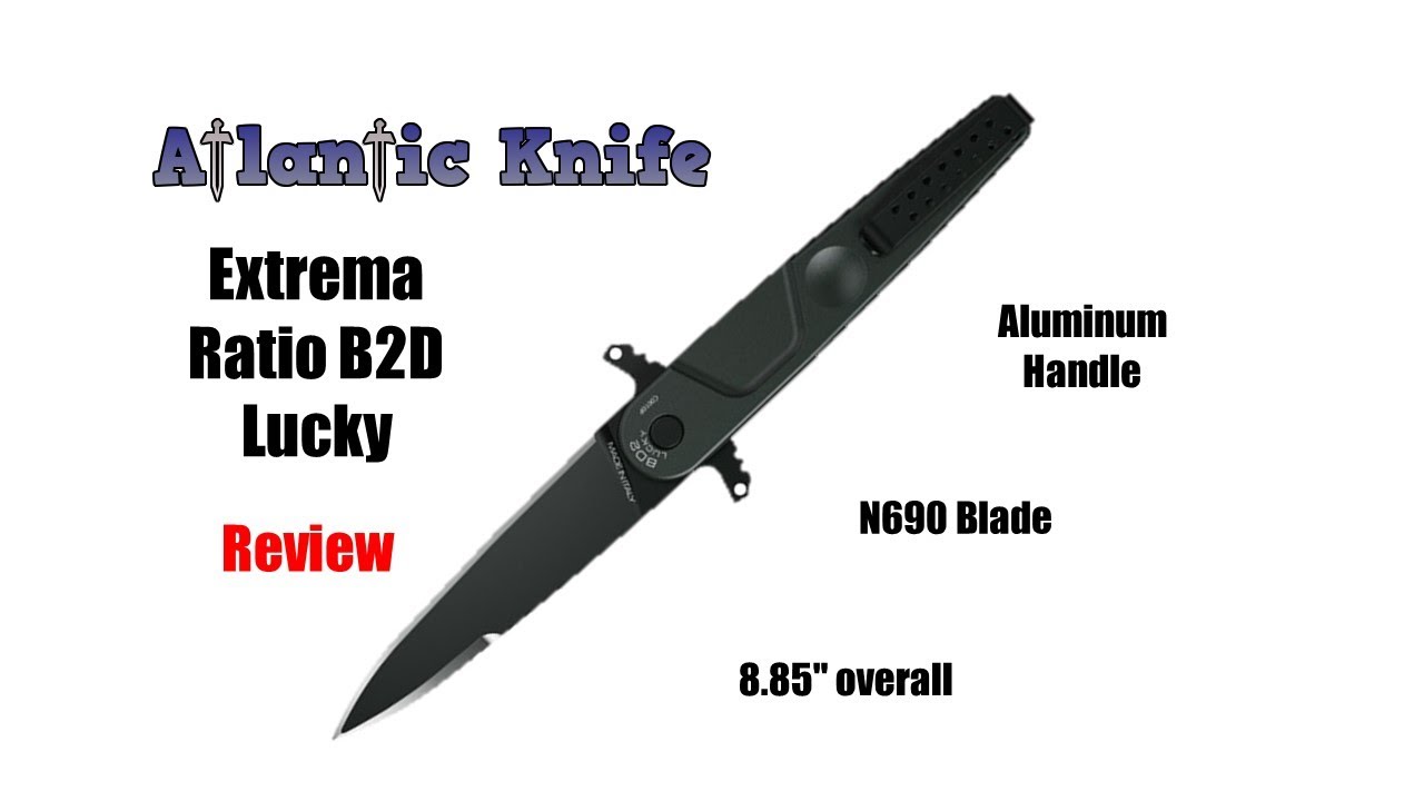 Extrema Ratio BD2 Lucky Folding Knife Stiletto | Atlantic Knife Reviews ...