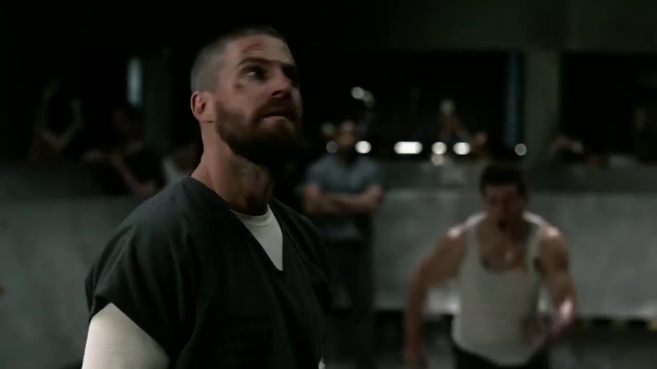 Oliver Vs Derek Sampson Prison Fight Scene Arrow 7x03 1080p 60fps - YouTube