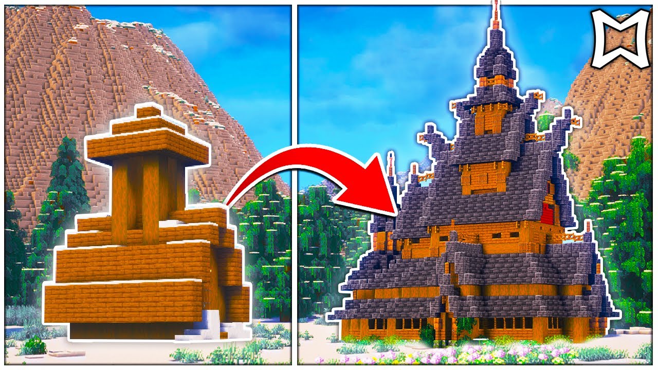 How To Build A Viking Church In Minecraft | Snowy Village ...