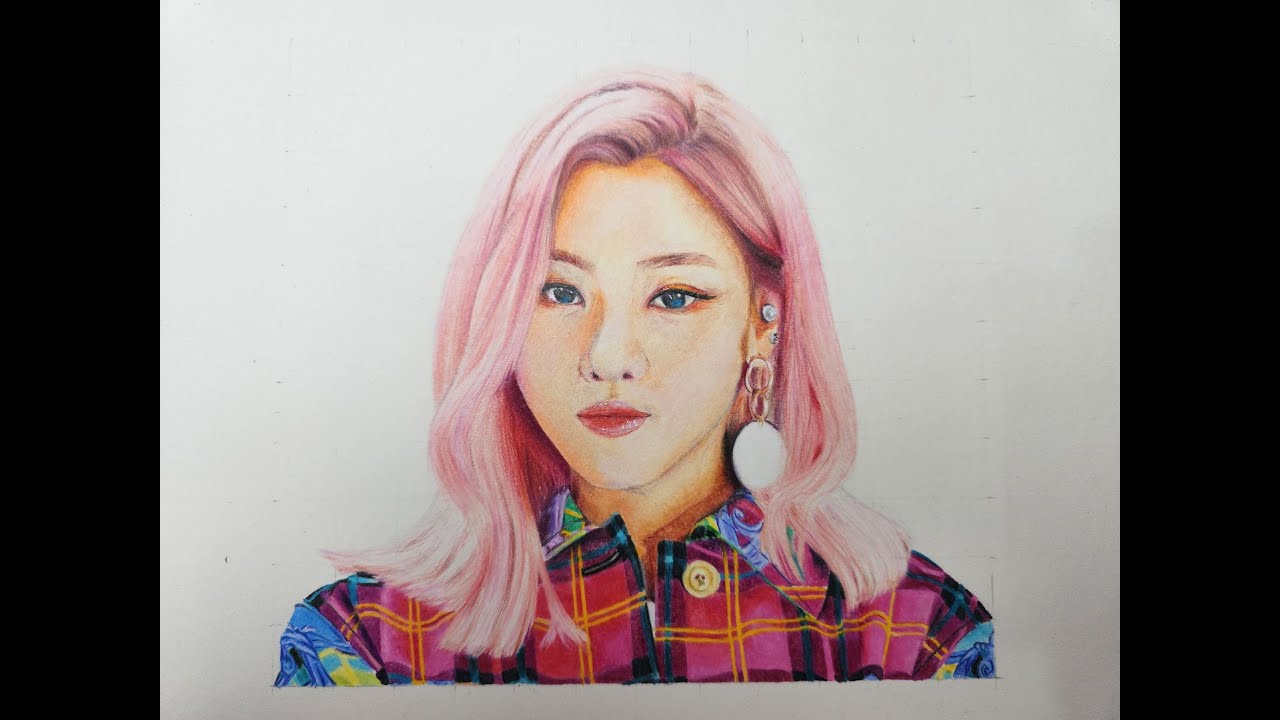 Drawing ITZY Ryujin - YouTube