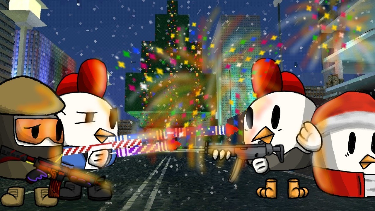 Новогодние Видео Чикен Ган Анимация || Chicken Gun Animation - YouTube