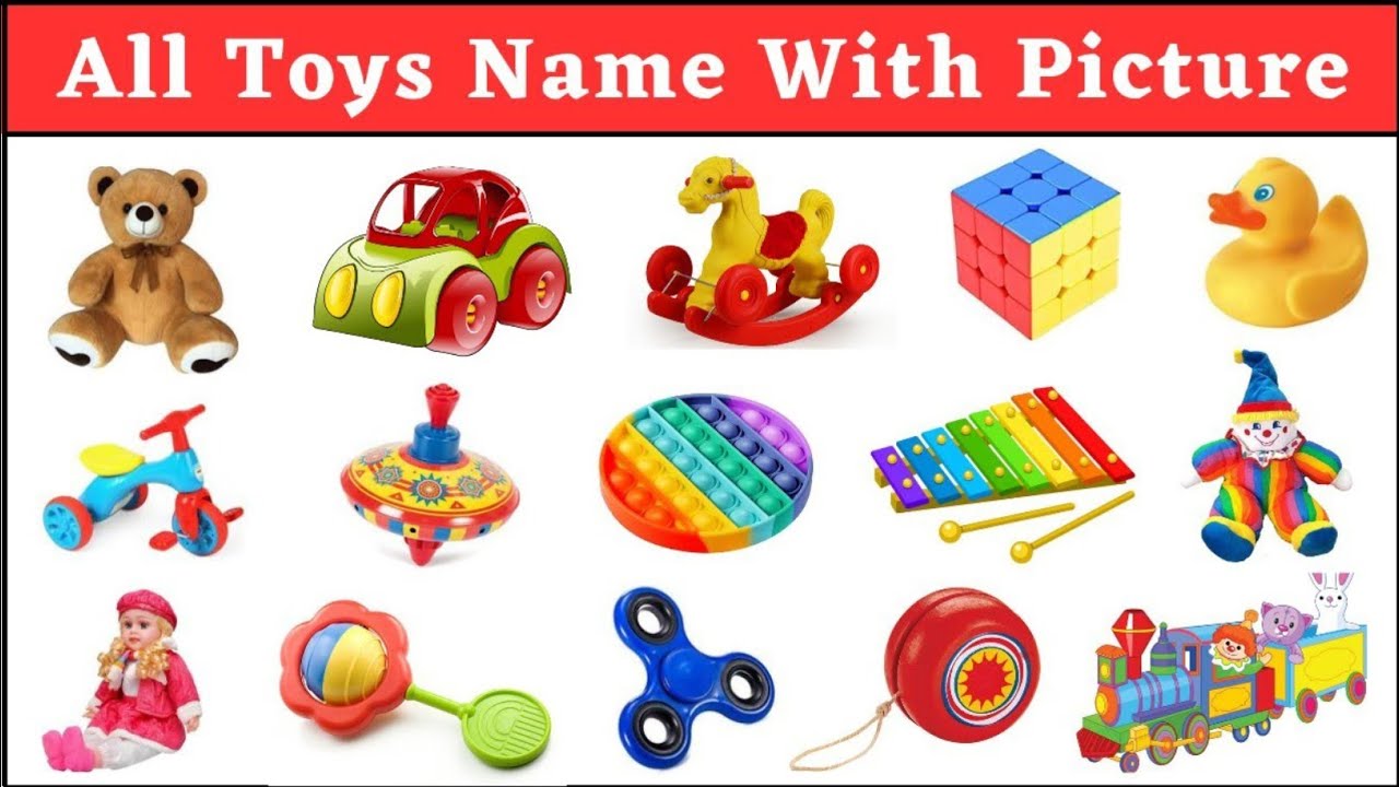 Toys Names In English | Vocabulary For Children | Types Of Toys | Toys ...