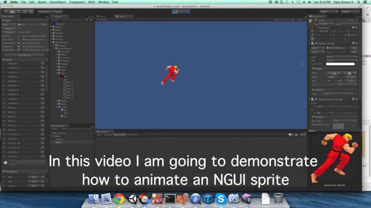 Sprite Animation Using Ngui Part 1 Youtube