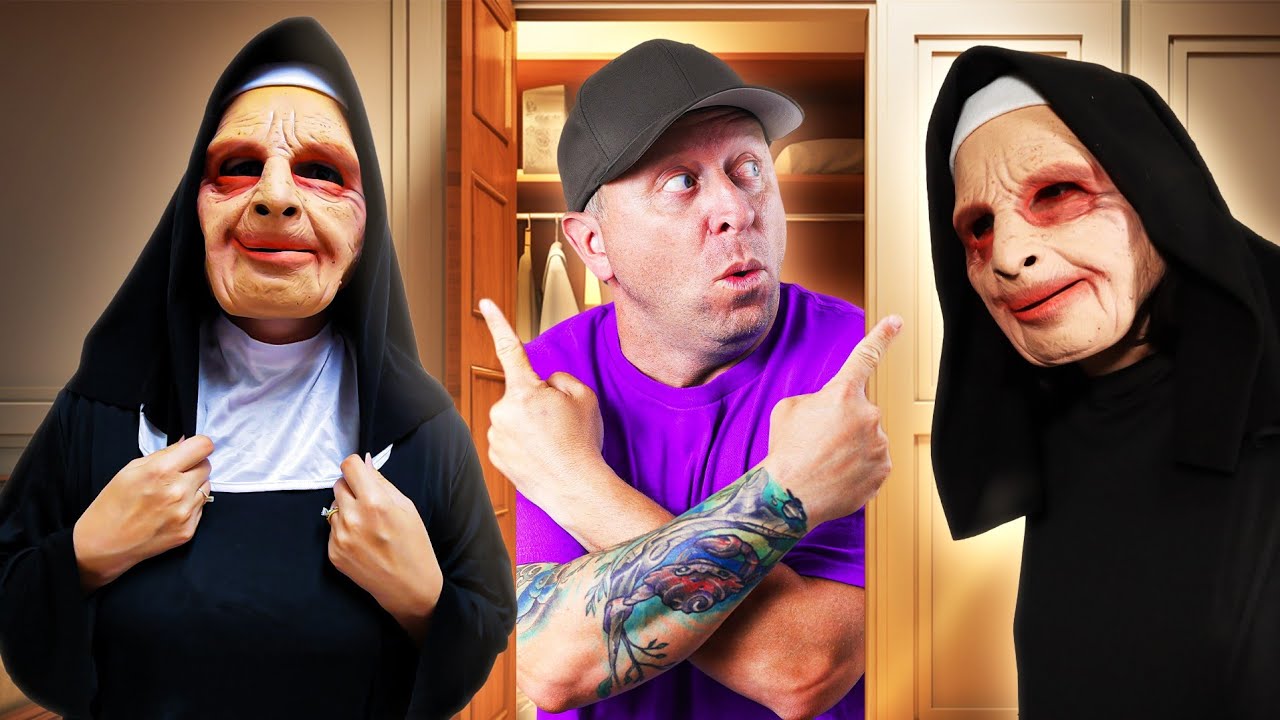 Evil Nun Game In Real Life Hide and Seek with Evil Nuns | Thumbs Up ...