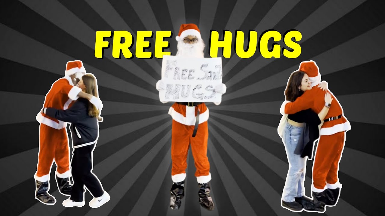 Free Santa Hugs! 😍 - YouTube
